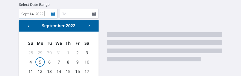 Date & Time Picker | Trimble Modus Design System