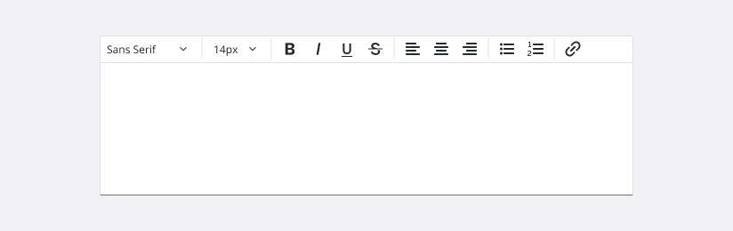 Rich Text Format Editor | Trimble Modus Design System